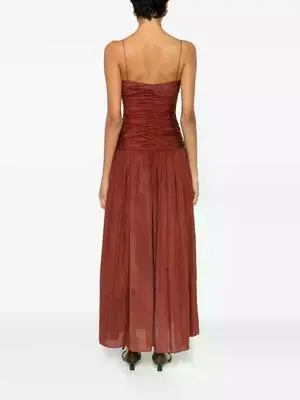 Matteau Gathered Drop Waist Maxi Dress