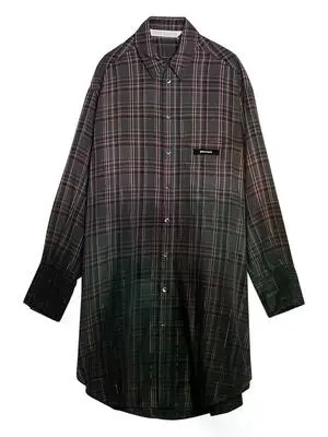 Palm Angels Checked Shirt Dress