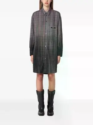 Palm Angels Checked Shirt Dress