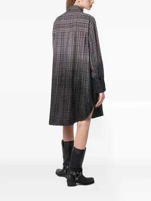 Palm Angels Checked Shirt Dress