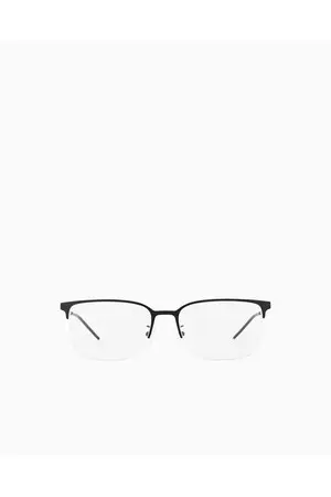 Emporio Armani Irregular-shaped Eyewear Frame - Black