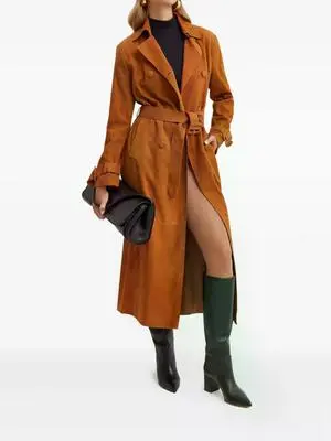 Nour Hammour Tate Double-breasted Belted Coat