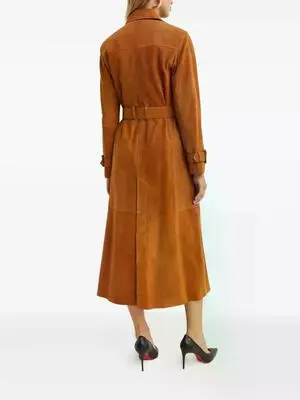 Nour Hammour Tate Double-breasted Belted Coat