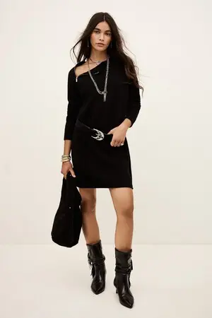 Ba&sh Cheima Wool Mini Dress