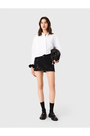 Maje Embroidered Skort