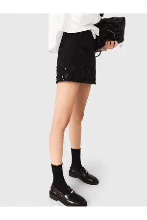 Maje Embroidered Skort