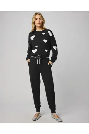 Splendid All The Love Sweater Jogger - Black