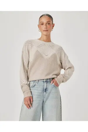 Splendid Gretchen Pointelle Knit Sweater