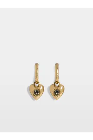 Zadig&Voltaire Heartbreaker Rhinestone Earrings - Gold