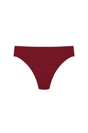 Natori Bliss Bare Cotton Thong - Red