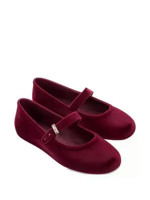 Melissa Velvet Ballerinas - Red