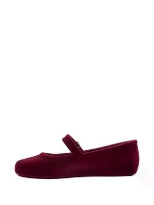 Melissa Velvet Ballerinas - Red