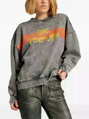 ONETEASPOON Studded Logo Sweatshirt