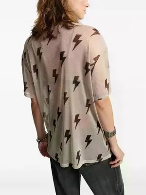 ONETEASPOON Lightning Pattern T-shirt