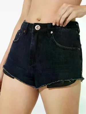 ONETEASPOON Raw-edge Denim Shorts