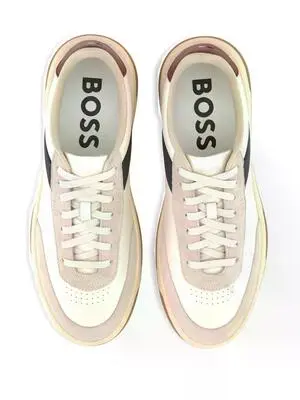 BOSS Stripe Panelled Low Top Sneakers