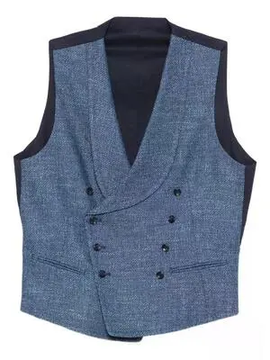 Tagliatore Ben Waistcoat - Blue
