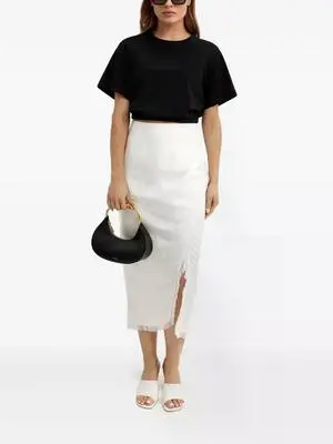 Simkhai Quinton Fringed Midi Skirt