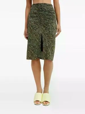 Isabel Marant Ruched Front Midi Skirt