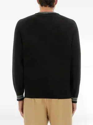 Paul Smith Striped Trim Sweater - Black