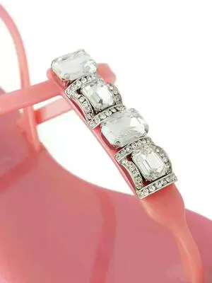 Casadei Crystal-embellished Thong Sandals - Pink
