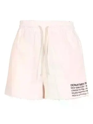 DEPARTMENT 5 Drawstring Frayed Hem Shorts