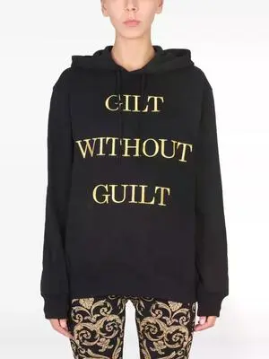 Moschino Lettering-embroidered Hoodie