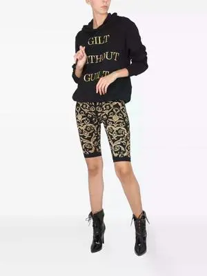 Moschino Lettering-embroidered Hoodie
