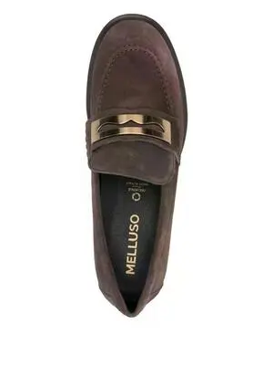 MELLUSO 50mm Metal-detail Heeled Loafers