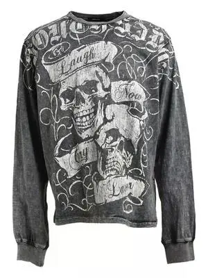 BREATH Skull-print Long-sleeve T-shirt