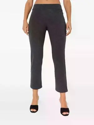 Norma Kamali Flat-front Cropped Trousers