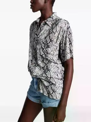 ONETEASPOON Snake-print Shirt