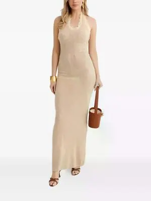 AYA MUSE Cora Halterneck Maxi Dress