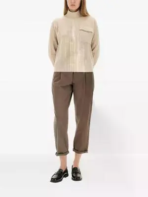 Brunello Cucinelli Flap-pocket High-neck Sweater
