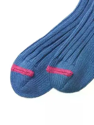 ROTOTO Ribbed Socks - Blue