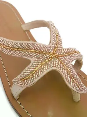 Mystique Beaded Starfish Thong Sandals
