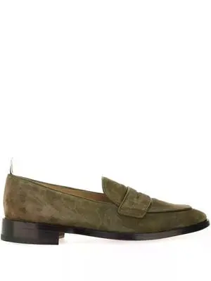 Thom Browne Suede Penny Loafers - Green