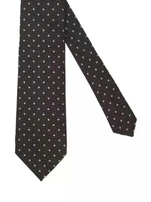 TOM FORD Dot-print Neck Tie - Grey