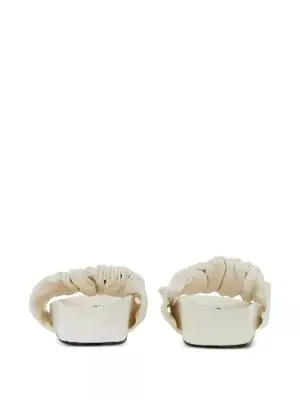 JIL SANDER Ruched Detail Sandals