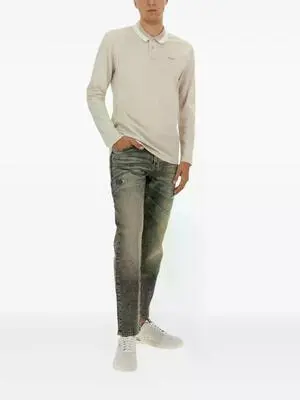 BOSS Distressed Straight-leg Jeans