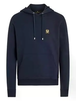 Belstaff Logo-patch Hoodie - Blue