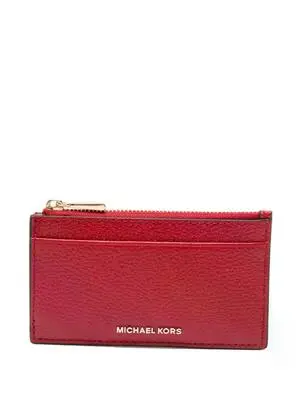 Michael Kors Zip Card Holder - Red