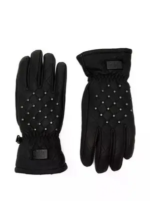 Goldbergh Quilted Embellished Gloves - Black