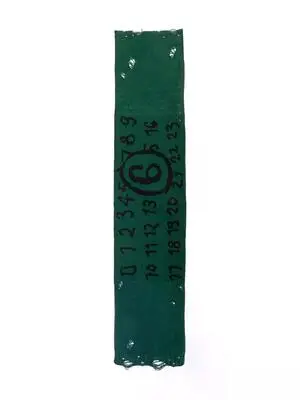 MAISON MARGIELA Number-motif Scarf - Green