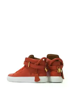 Buscemi Padlock Leather High-top Sneakers