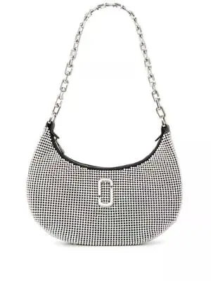 Marc Jacobs The Curve Crystal-embellished Shoulder Bag - Silver