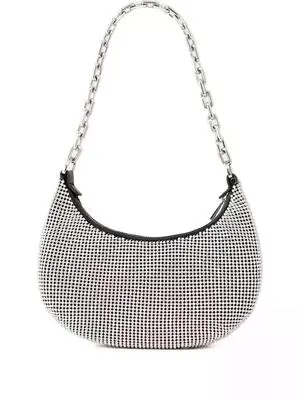 Marc Jacobs The Curve Crystal-embellished Shoulder Bag - Silver