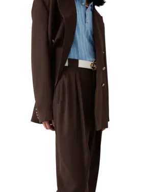 Casablanca Wool Pleated Tailored Trousers - Multicolor