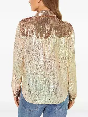 ONETEASPOON Sequin-embellished Button-down Shirt