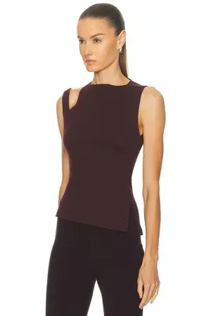 COURREGES Transverse 90's Ribbed Top